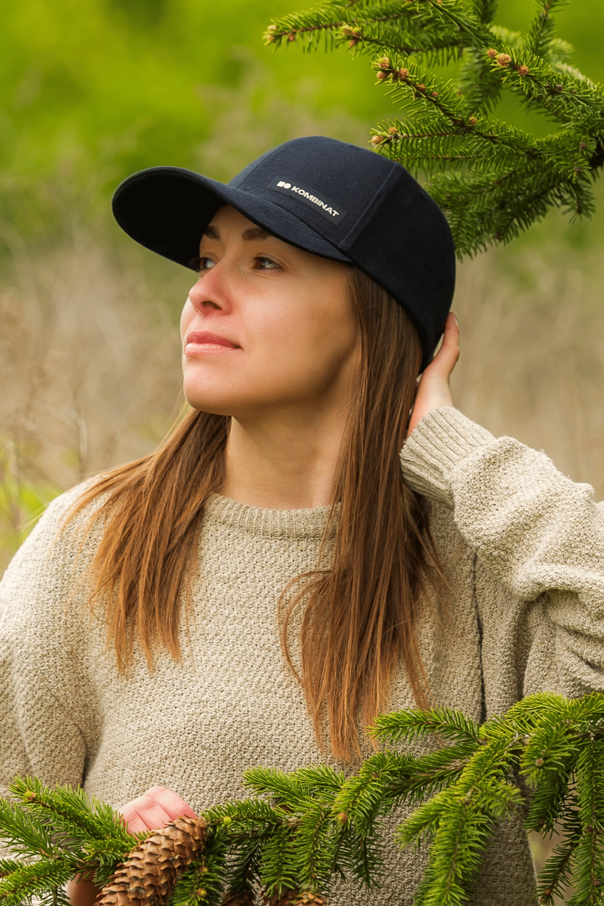 Cotton-hemp baseball cap black | | KOMBINAT – Naturalne Tekstylia ...